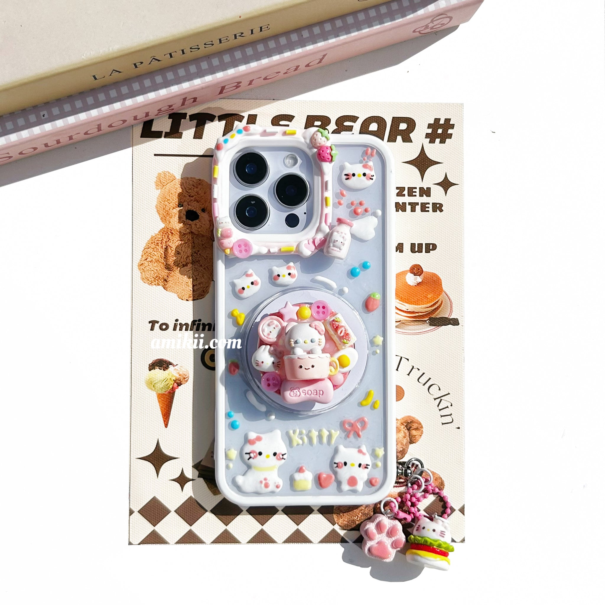 Hello Kitty Popsocket Decoden Cream Phone Case iPhone Samsung Google C ...